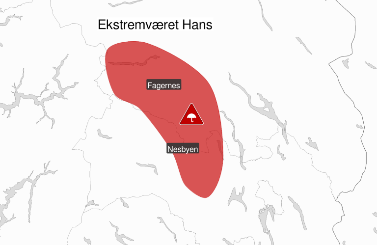 WARNING: Extreme weather «Hans» with heavy rainfall in Southern Norway